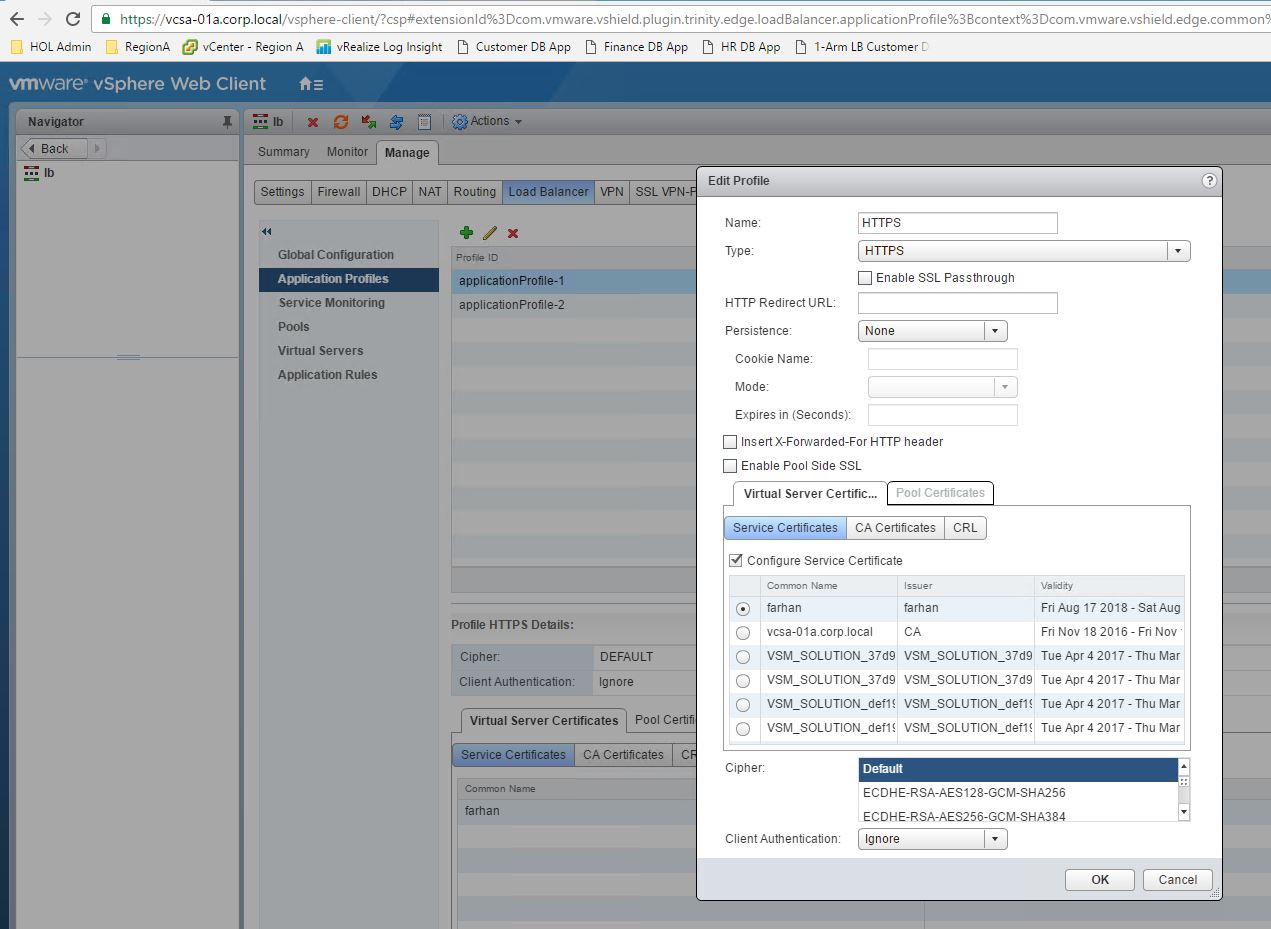 NSX Edge Load Balancer – One Arm Mode – Networking & Security