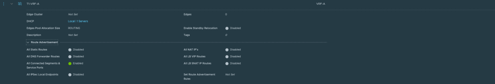 NSX-T VRF Gateway – Networking & Security
