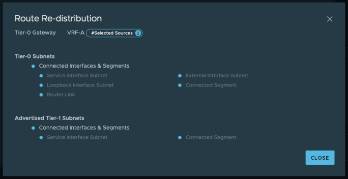 NSX-T VRF Gateway – Networking & Security