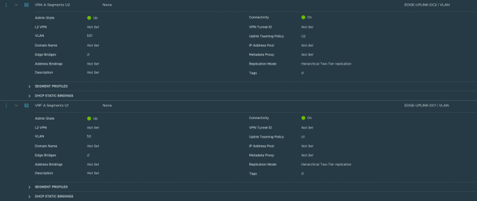 NSX-T VRF Gateway – Networking & Security