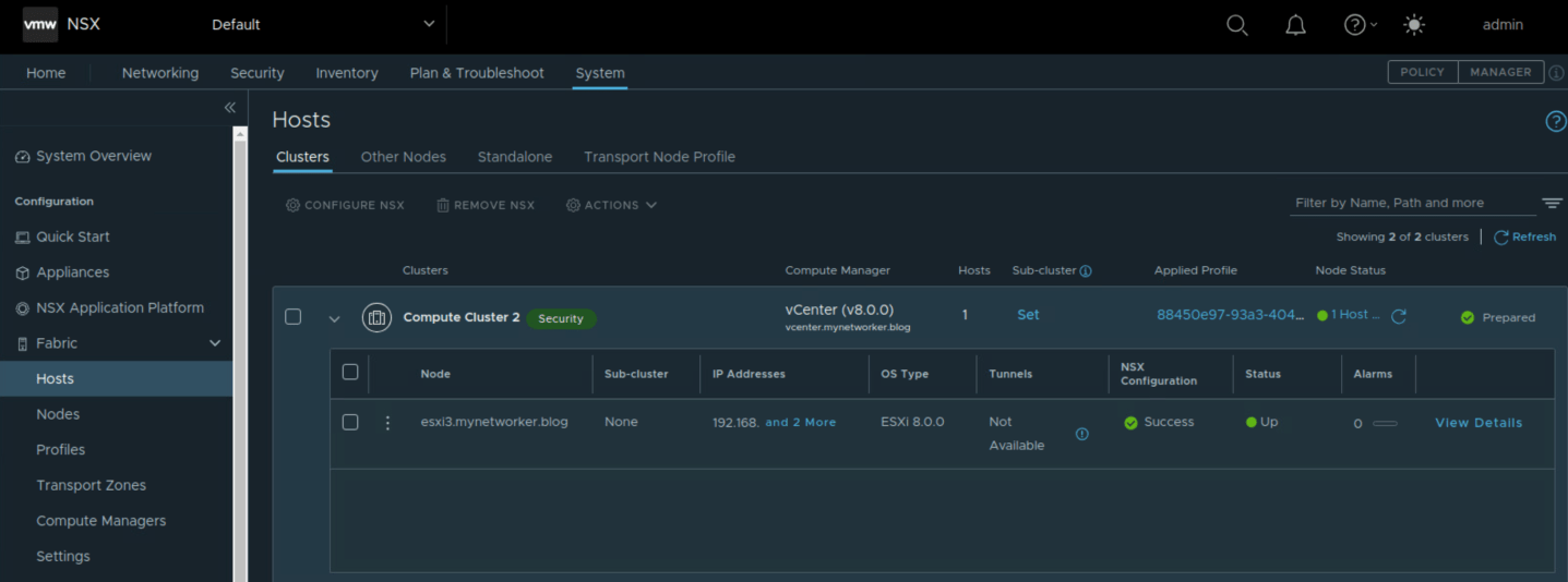 VMware NSX Distributed Firewall – Networking & Security