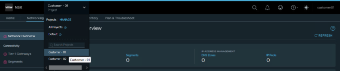 Multi-tenancy in VMware NSX – Networking & Security